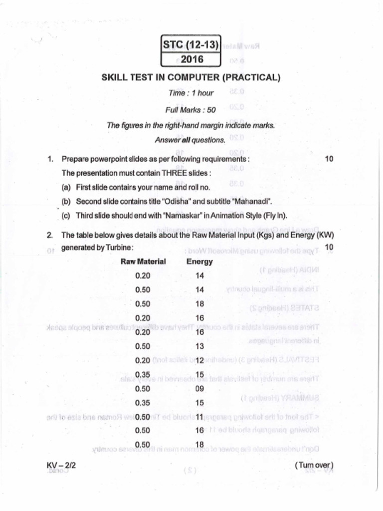 Skill 1 | PDF