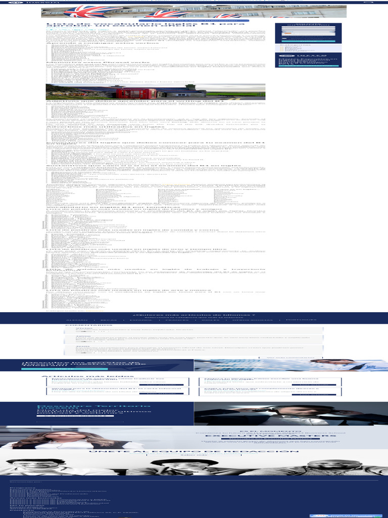 Aprende El Vocabulario De Inglés B1 Que Necesita Pdf