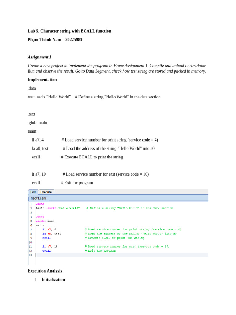 PhamThanhNam Lab5 | PDF | String (Computer Science) | Computer Science