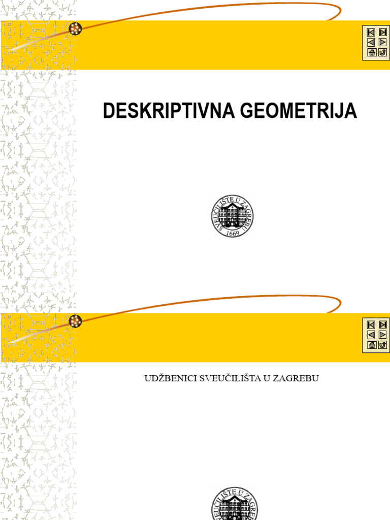 Vlasta Szirovicza - Ema Jurkin - Deskriptivna Geometrija-Građevinski Fakultet Sveučili - Ta ...