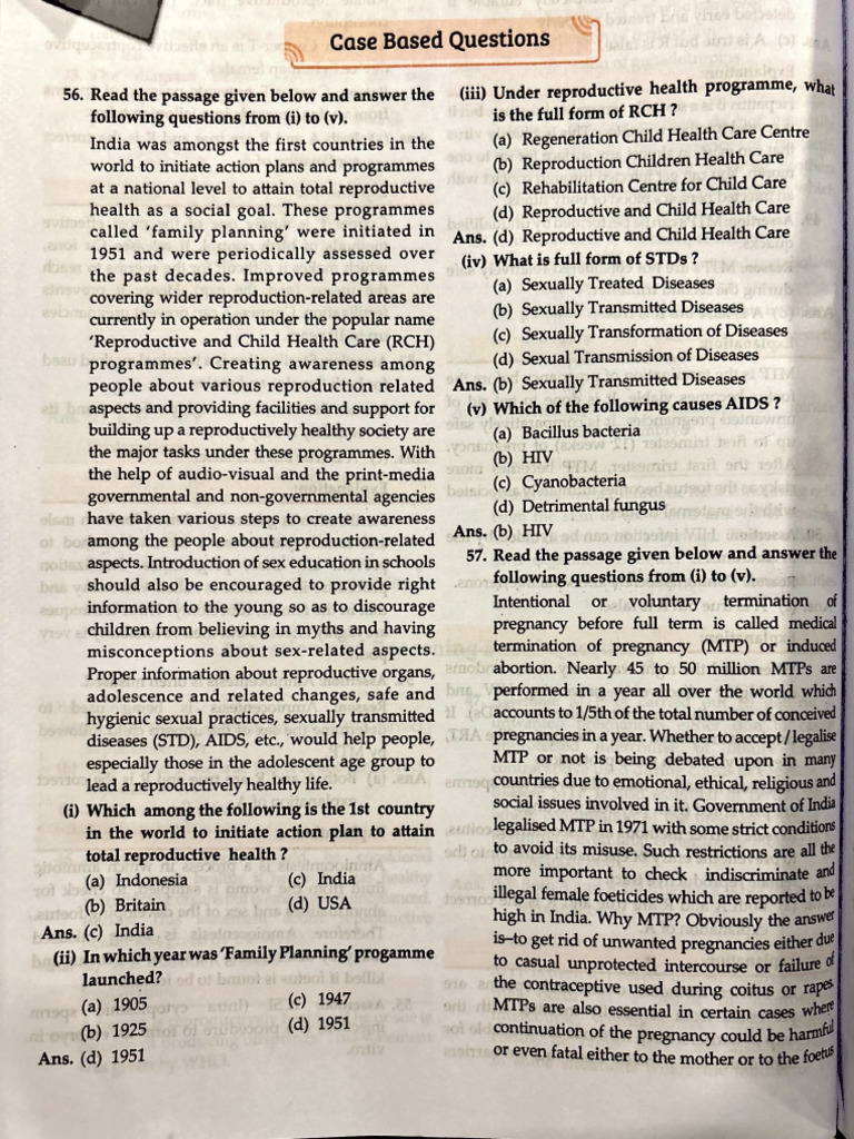 Reproductive Health Case Study | PDF