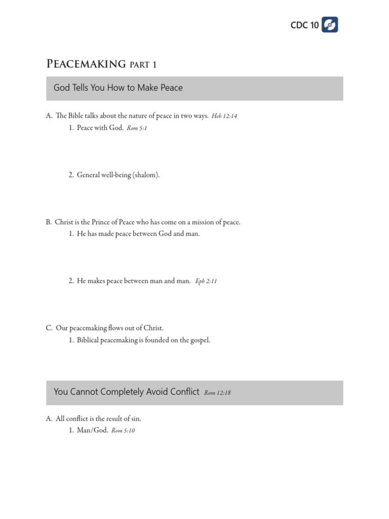 cdc-10-outline | PDF | Jesus | Religious Belief And Doctrine