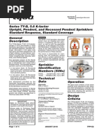 Tyco TY-FRB Sprinkler Data Sheet | PDF | Fire Sprinkler System ...