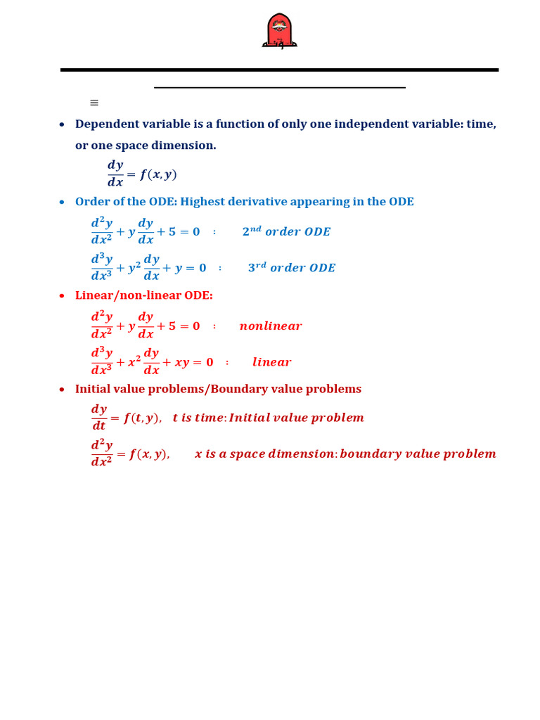 Ordinary Differential Equations | PDF | Ordinary Differential Equation | Algorithms