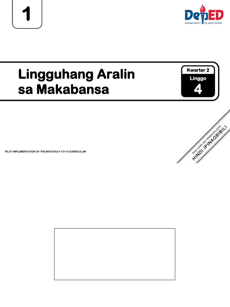 LE MAKABANSA1 Q2 Week4 v2 | PDF