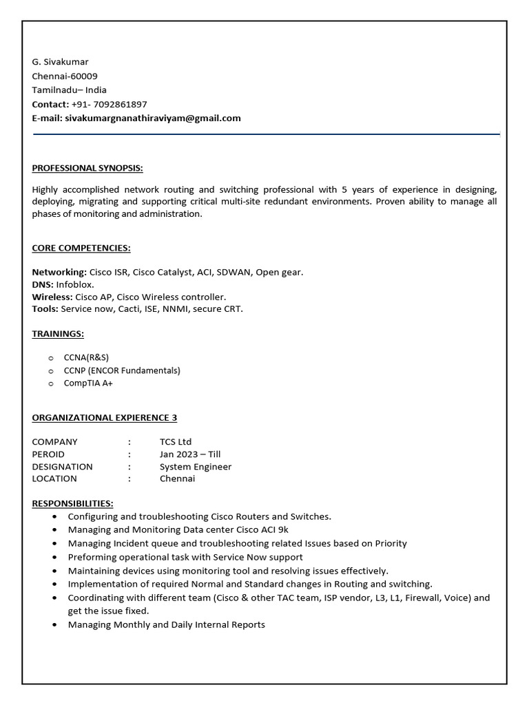 Sivakumar G 2024 | PDF | Computer Network | Local Area Network