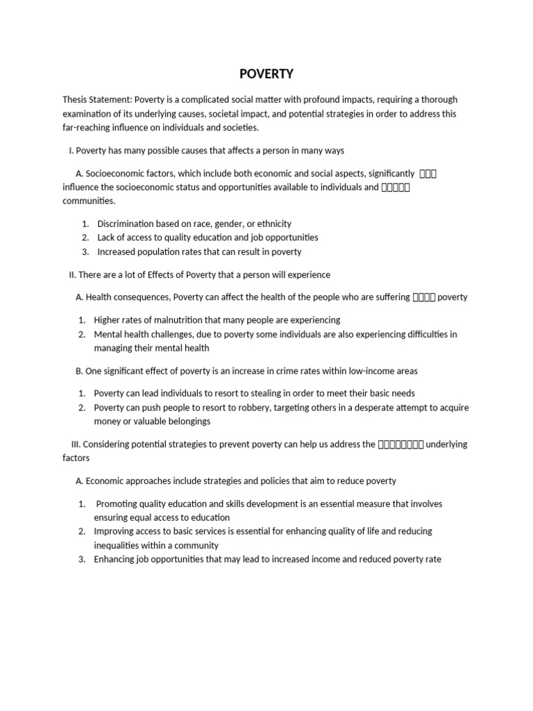 POVERTY-WPS Office | PDF | Poverty | Poverty & Homelessness