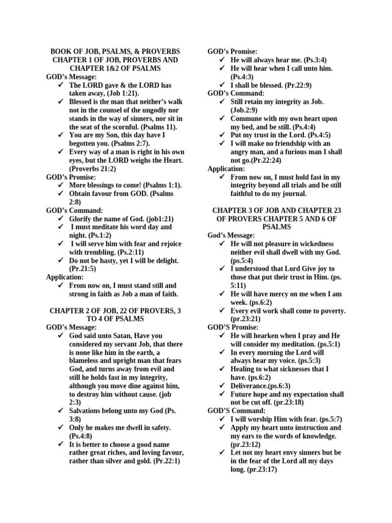 BOOK OF JOB | PDF | Book Of Proverbs | Ecclesiastes