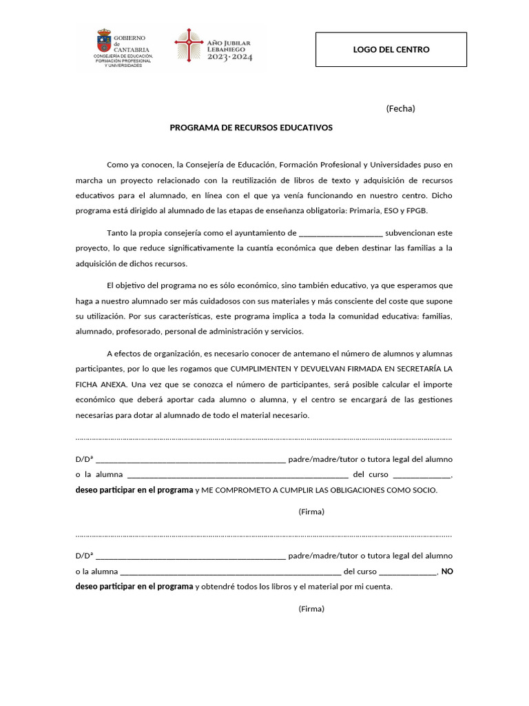 Modelo de informaciขn y compromiso de participaciขn | PDF | Crecimiento personal y profesional ...