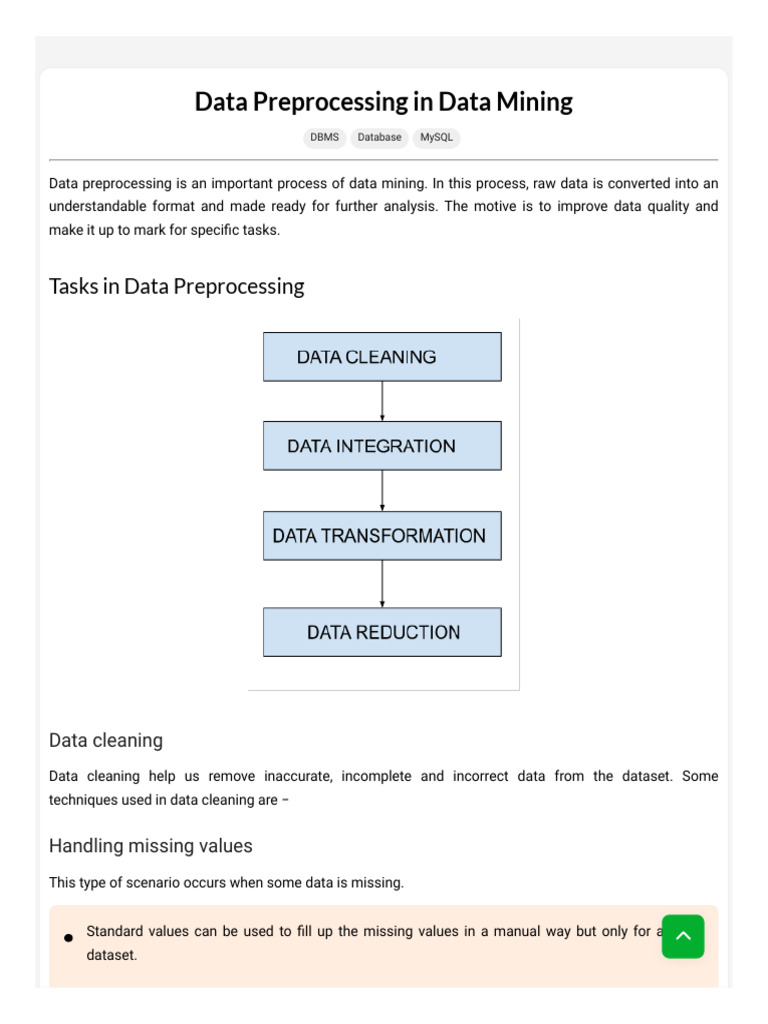Data Preprocessing in Data Mining | PDF | Data Compression | Data