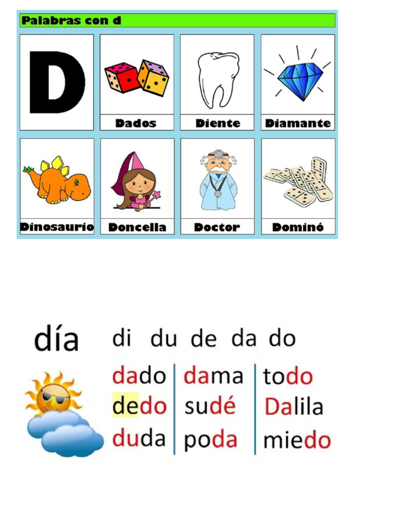 Palabras con D | PDF