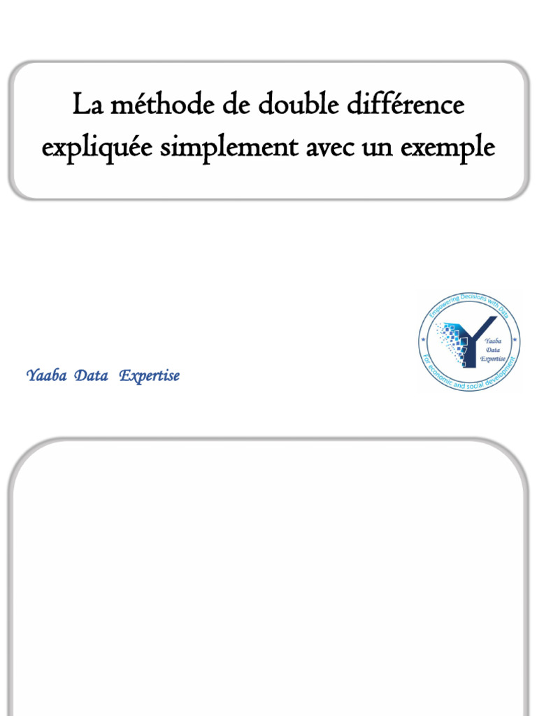 Comprendre la méthode de double différence | PDF | Évolution de carrière