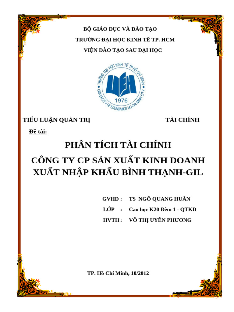 Vo Thi Uyen Phuong - QTKD Dem 1 - K20 (GIL) | PDF