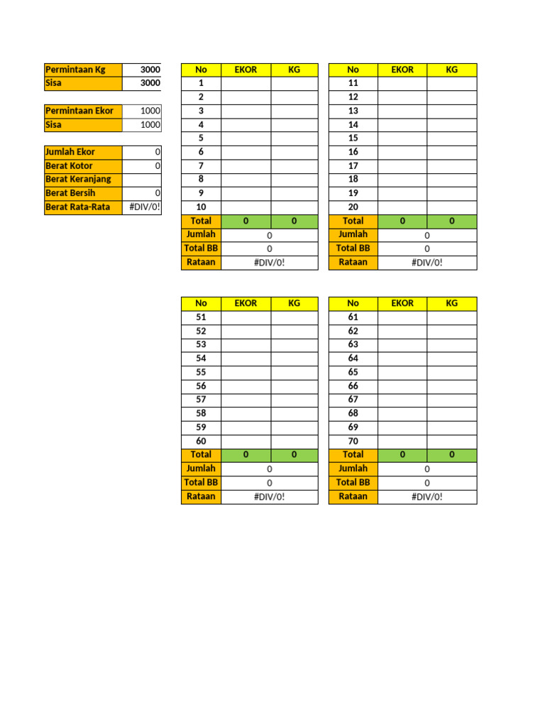 Kalkulator Timbang NTK | PDF