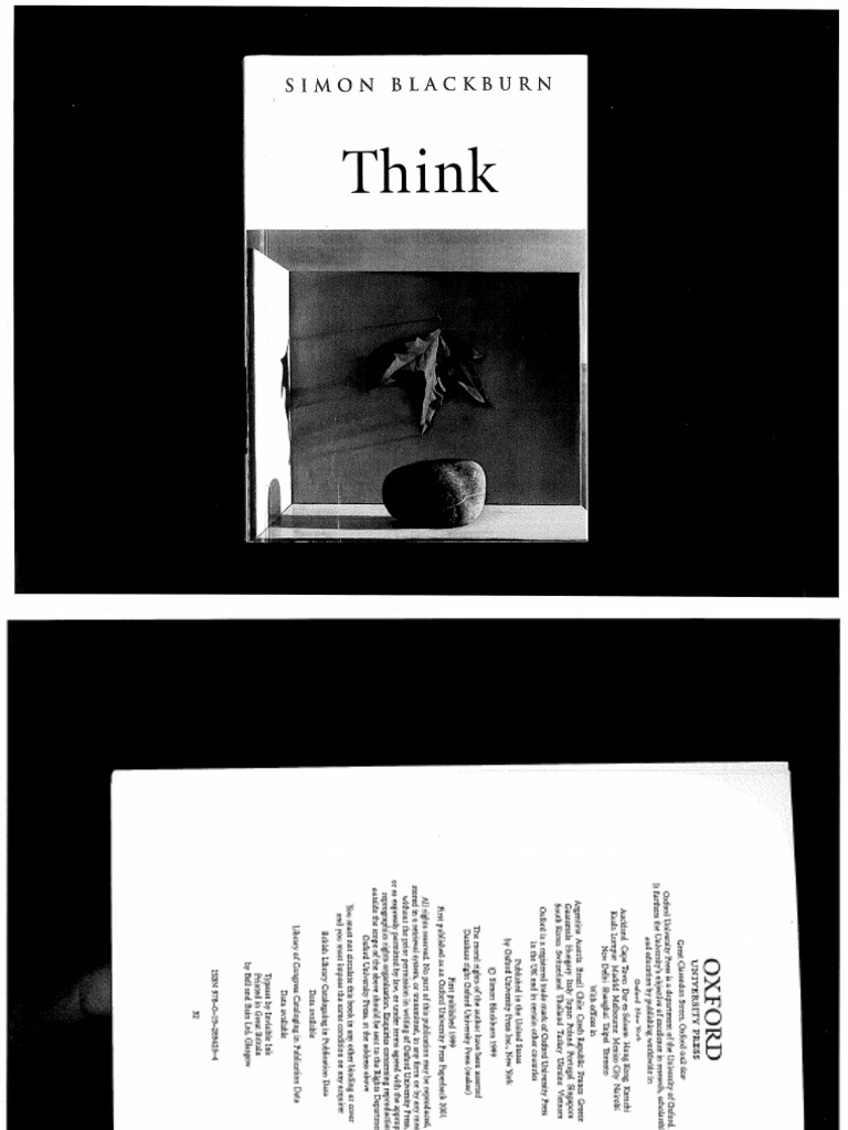 Blackburn Think Chaps 2, 3 4 | PDF