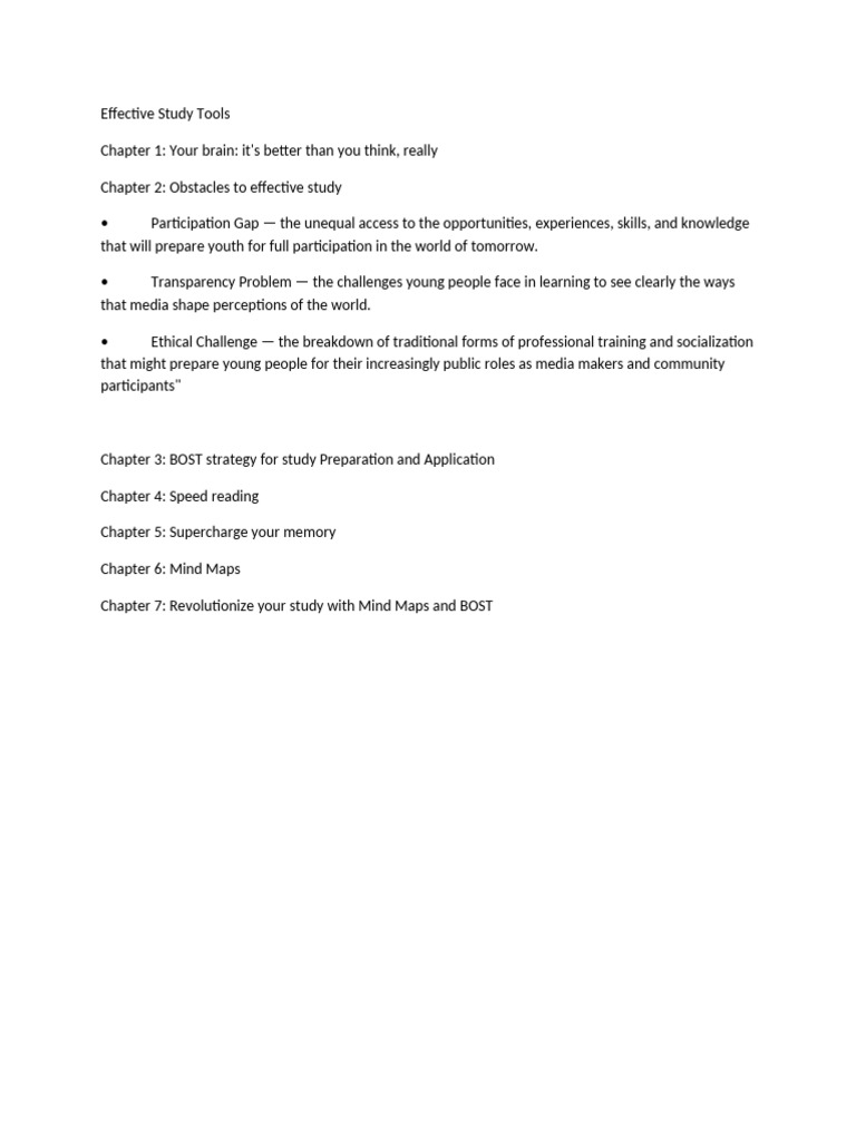 Effective Study Tools | PDF | Social Science