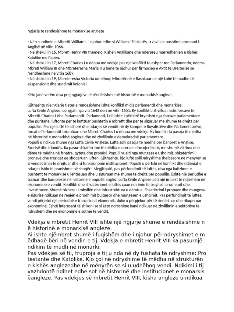 Mbreterit e Anglise | PDF