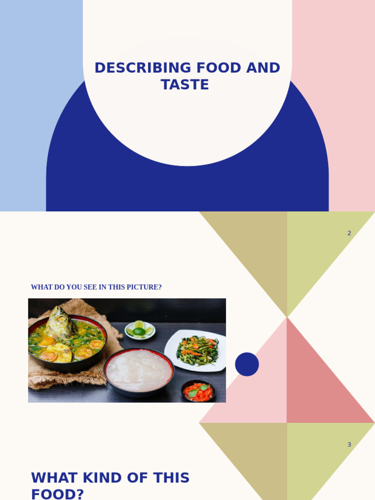 Describing Food and Taste | PDF