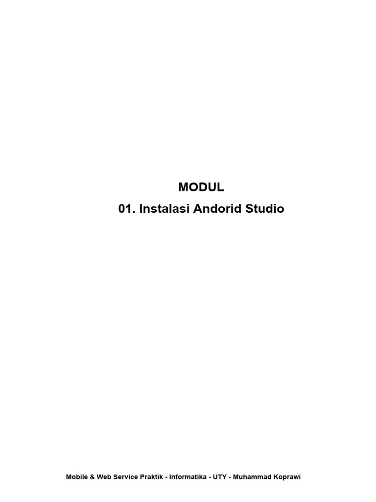 Instalasi Android Studio | PDF | Bisnis | Teknologi & Rekayasa