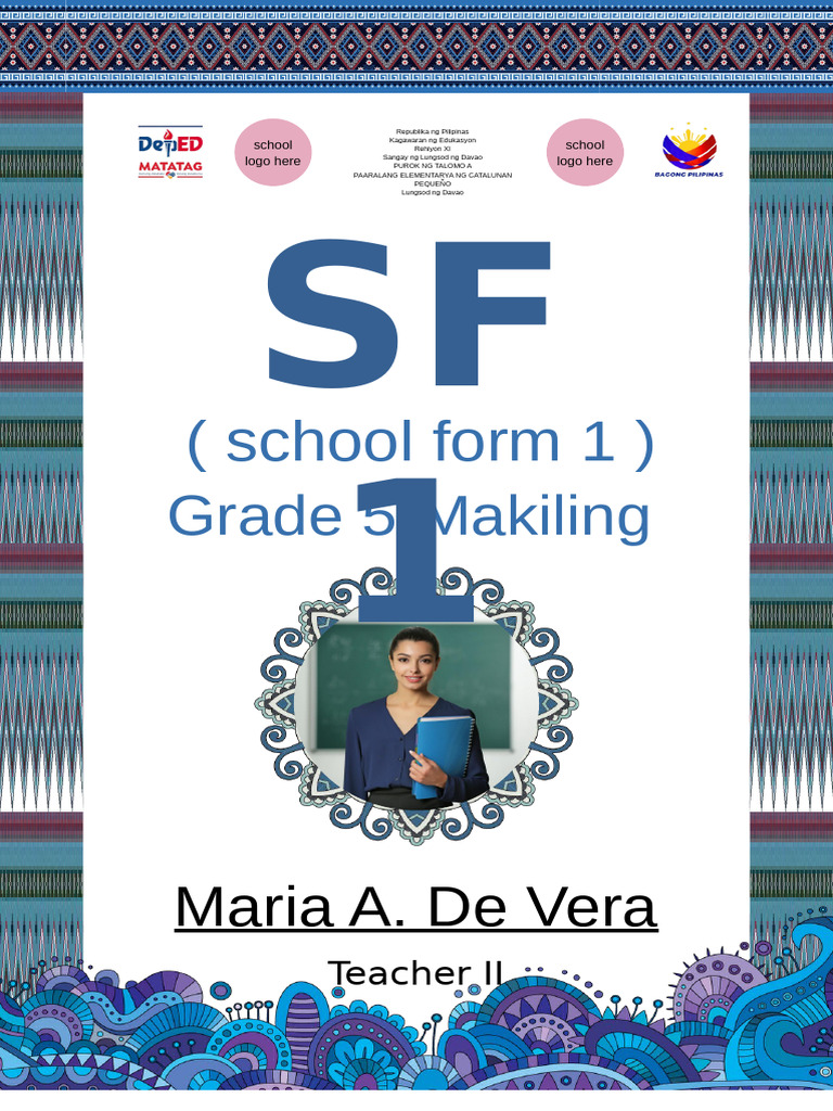 Cover Page Blue Ethnic Portrait | PDF