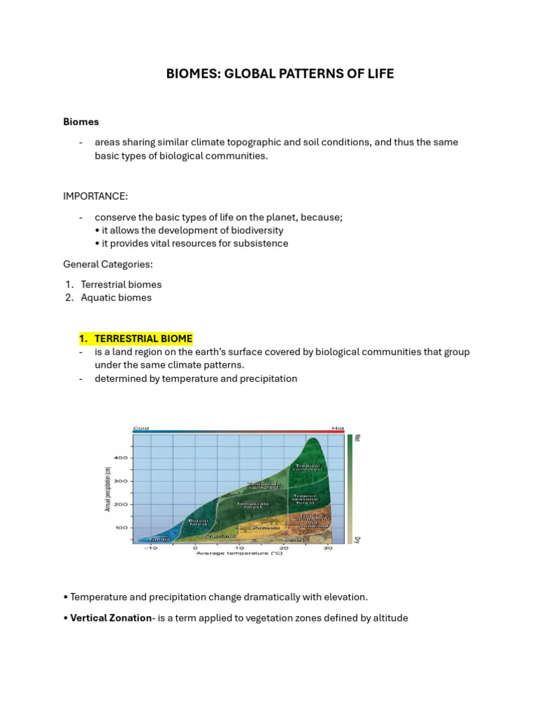 Biomes- Global Patterns of Life-group 3- Envisci | PDF | Forests | Wetland