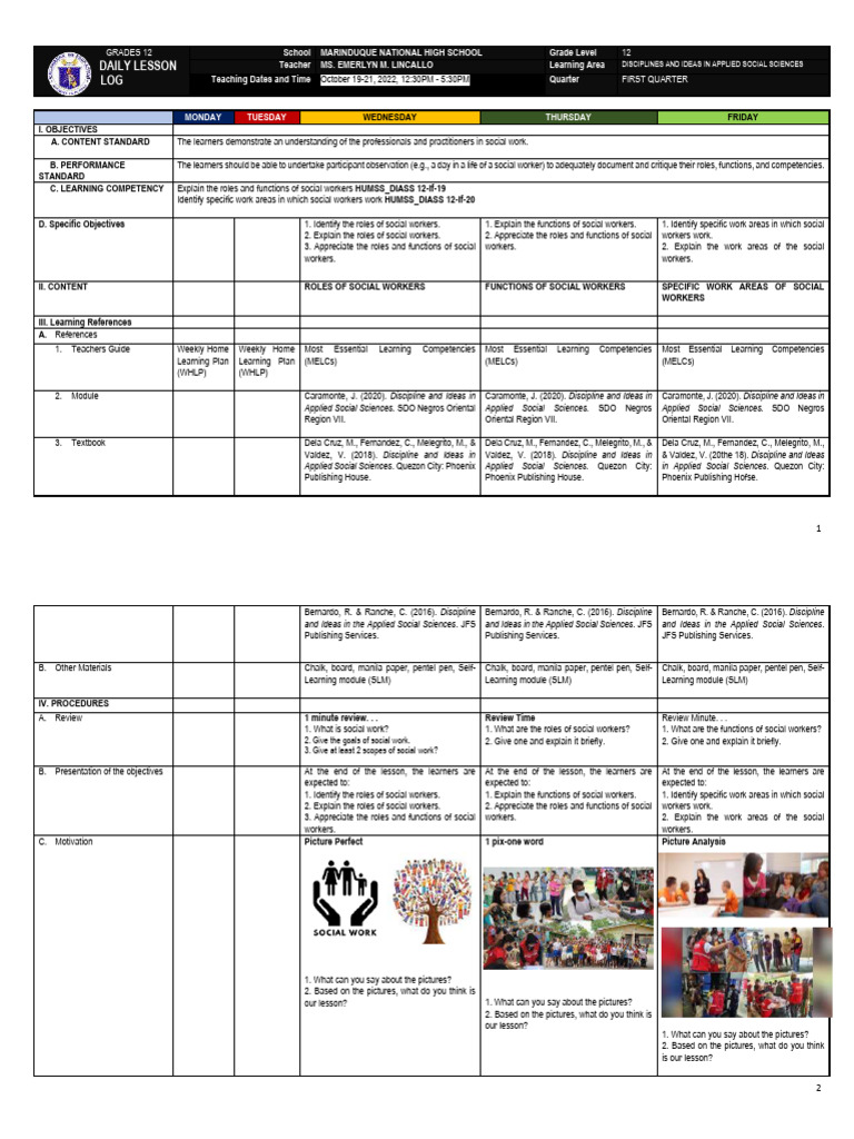 DLL Diass Week9 221114180904 64a23c93 | PDF | Social Work | Learning