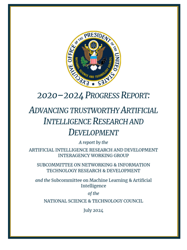 AI Research and Development Progress Report 2020 2024 | PDF | Artificial Intelligence ...