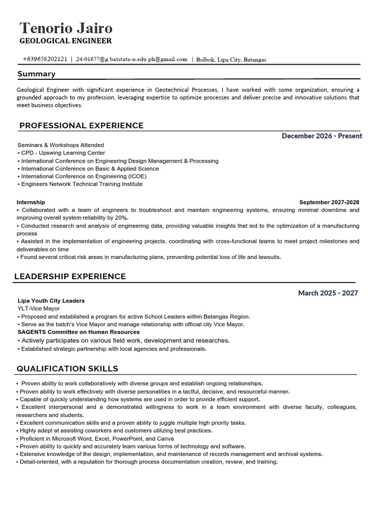 CV-ni-JAIRO | PDF | Business