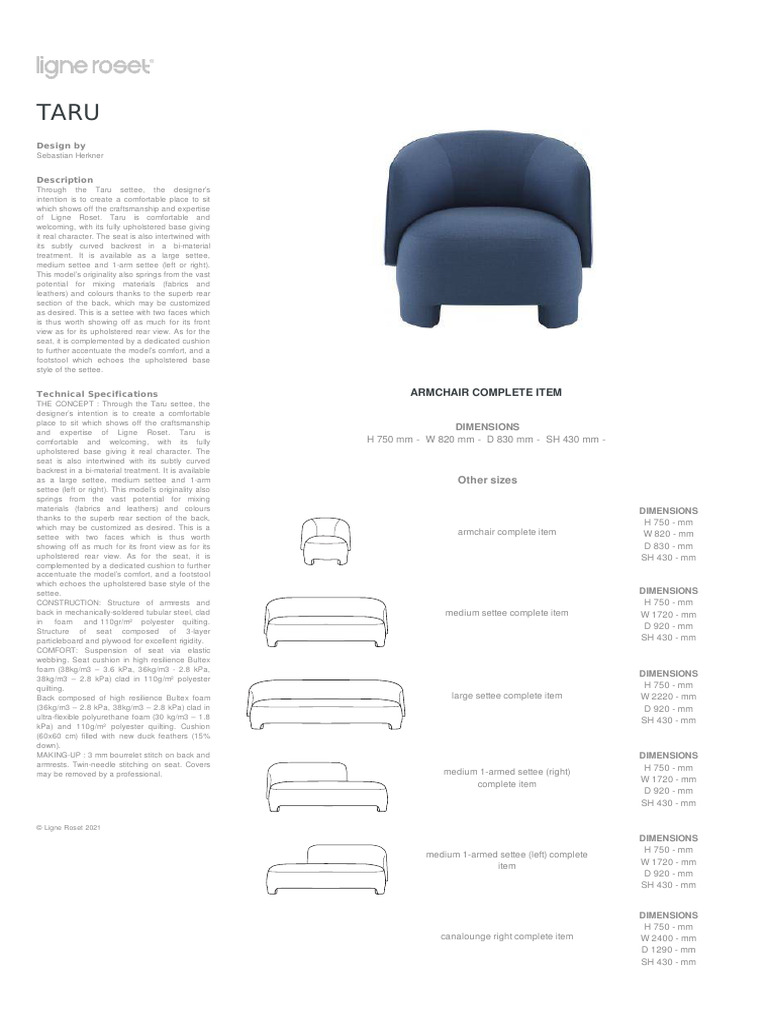Tear Sheet Armchair Complete Item Sofa | PDF | Couch | Upholstery