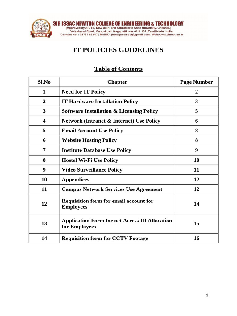 It Policy | PDF | Computer Virus | Computer Network