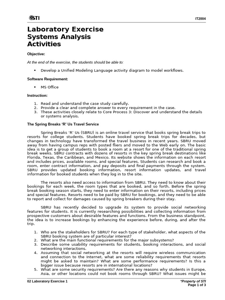 02 Laboratory Exercise 1 | PDF | Unified Modeling Language | Computing