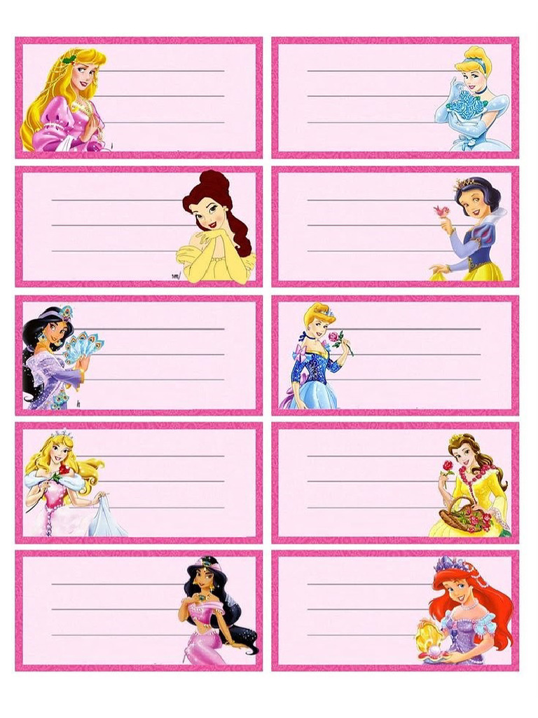 Baby Girl Name Tags | PDF