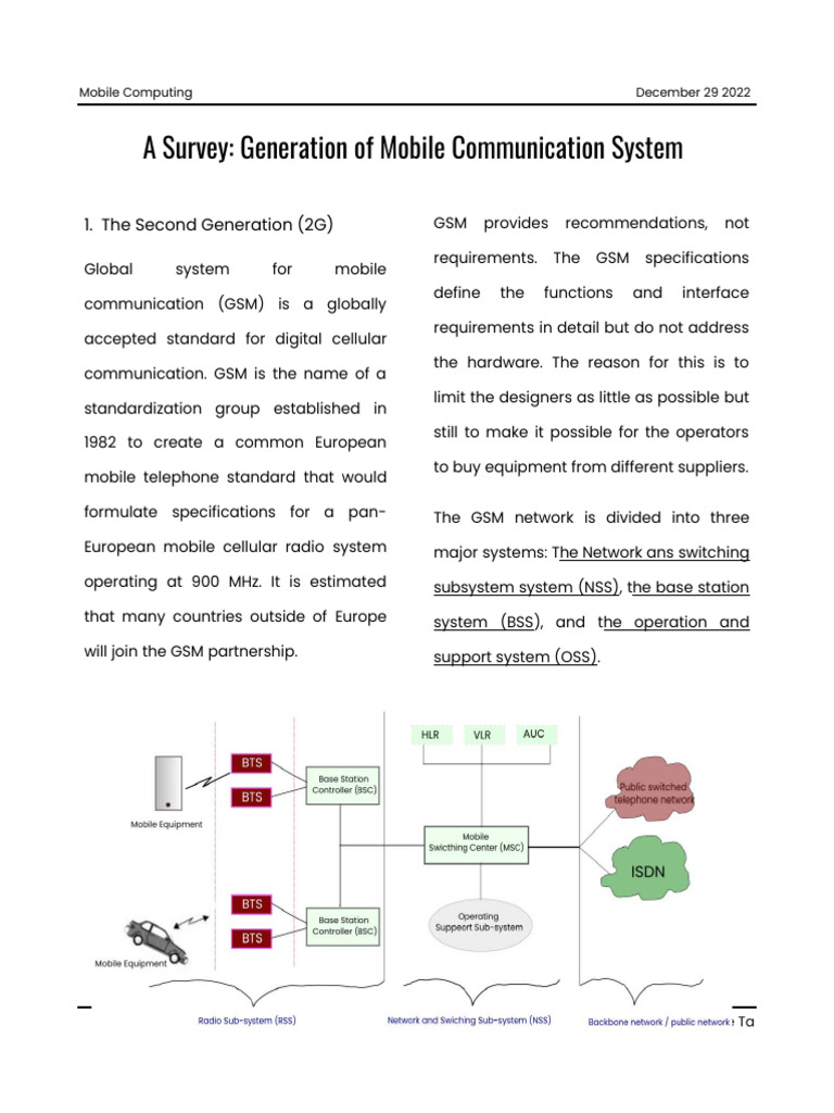 Handout | PDF | General Packet Radio Service | Computer Network