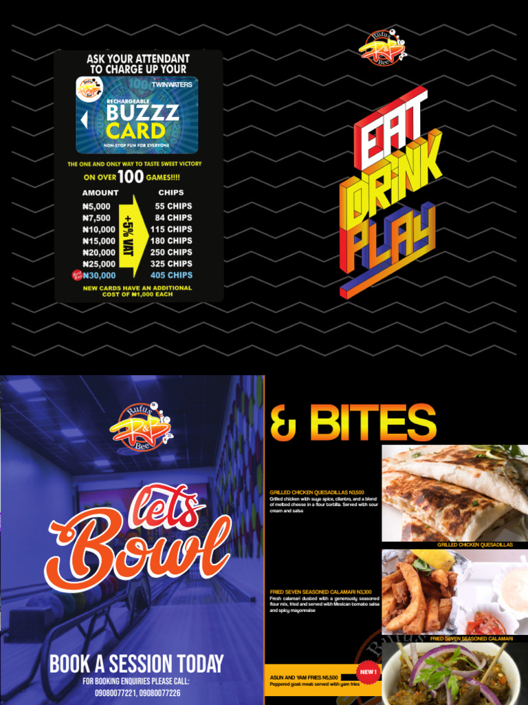 RUFUS AND BEE Menu Complete | PDF | Hamburgers | Cuisine