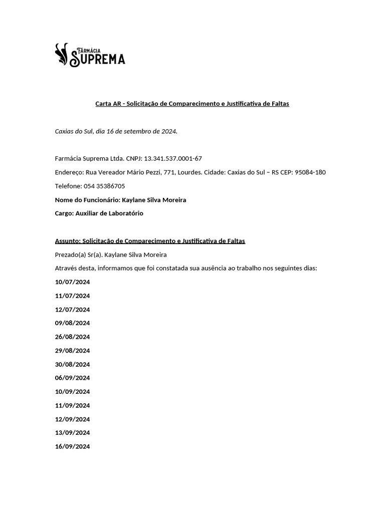 Carta AR | PDF