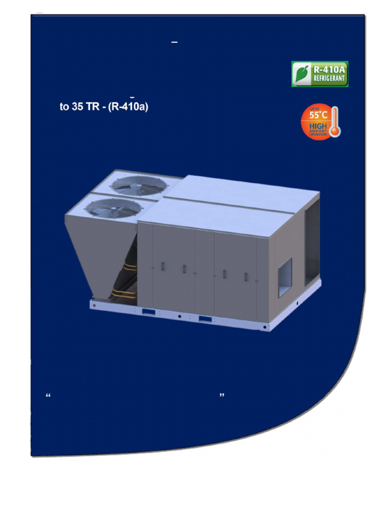 Package Unit Technical Data Sheet | PDF | Heat Exchanger | Air Conditioning