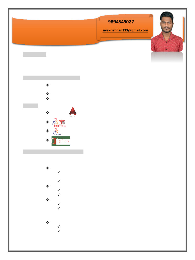 ResumeK.siva | PDF | Tire | Vehicle Technology