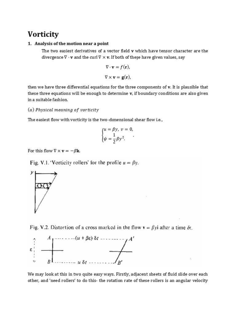 Vorticity-Fluid Dynamics | PDF | Rotation | Velocity