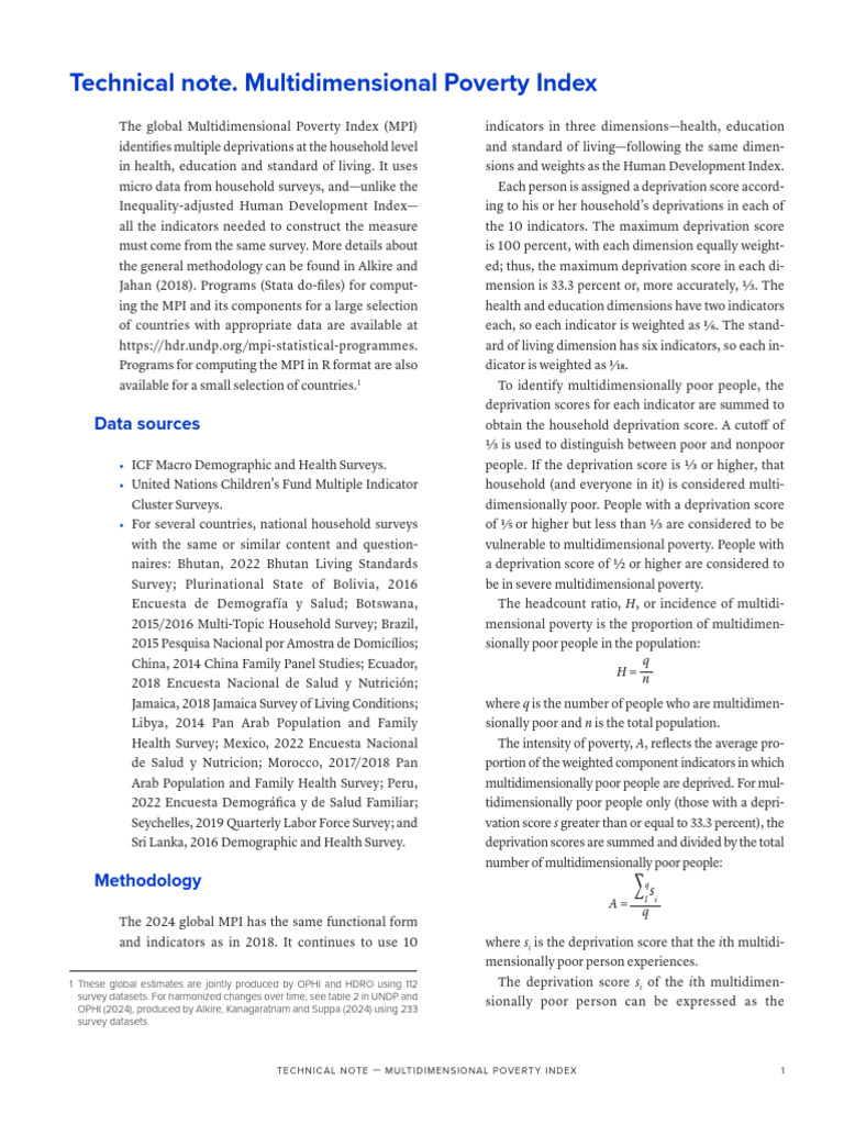 2024 gMPI TechnicalNote 1 | PDF