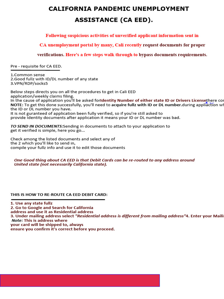 California Edd Updated Tutorial ? ( | PDF | Software | Computing