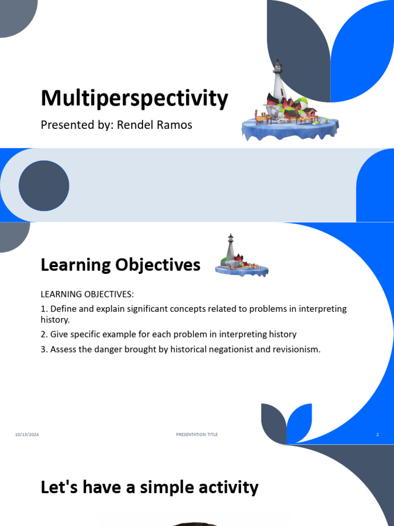 2-Multiperspectivity | PDF | Historian | Historiography