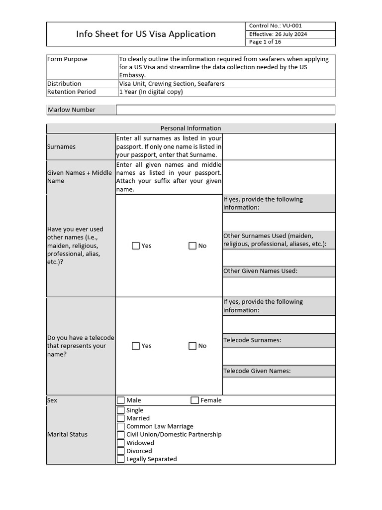 usa visa form | PDF | Passport | Travel Visa