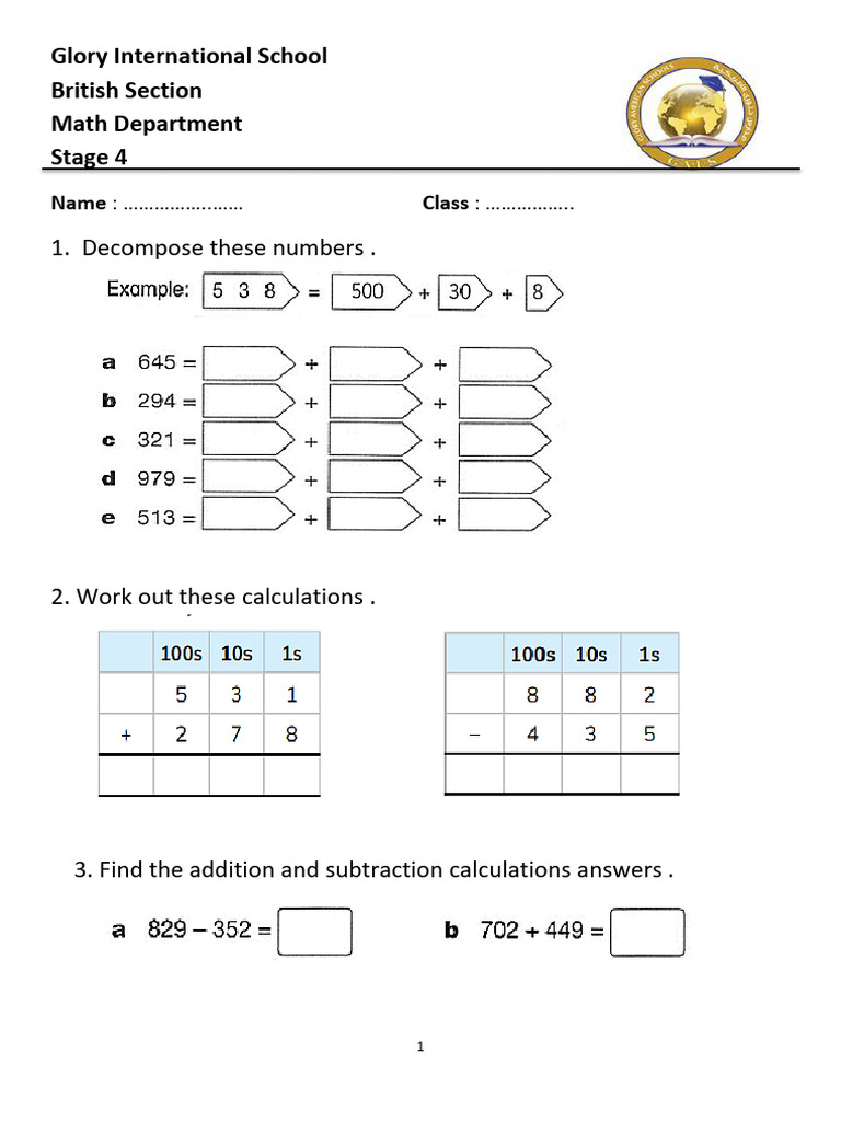 G4 Sheet 1 | PDF