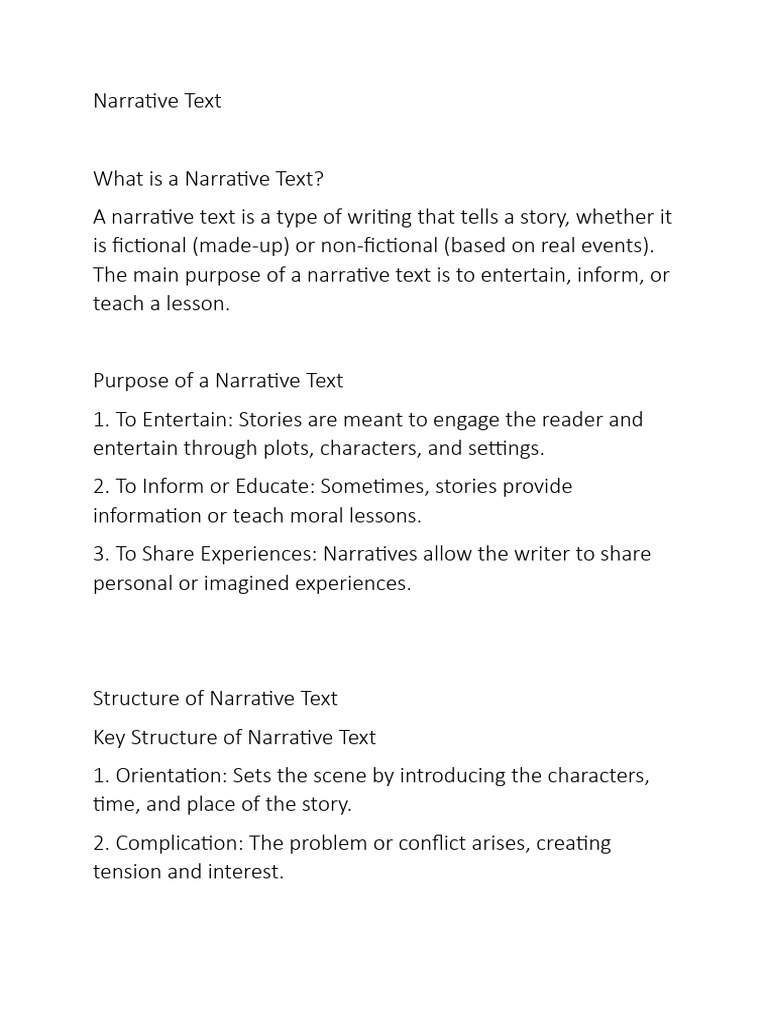 Narrative Text | PDF