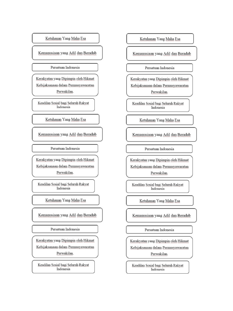 Teks Pancasila | PDF