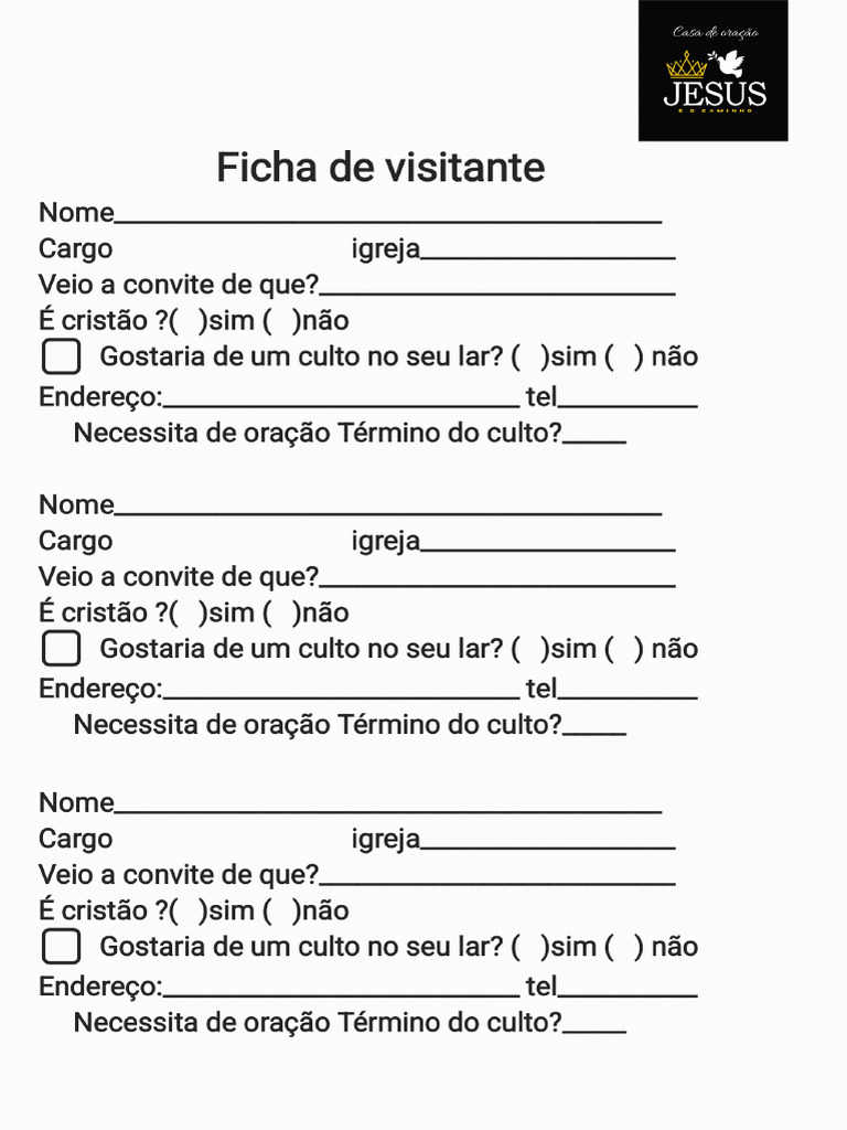 Ficha Visitante Ok | PDF