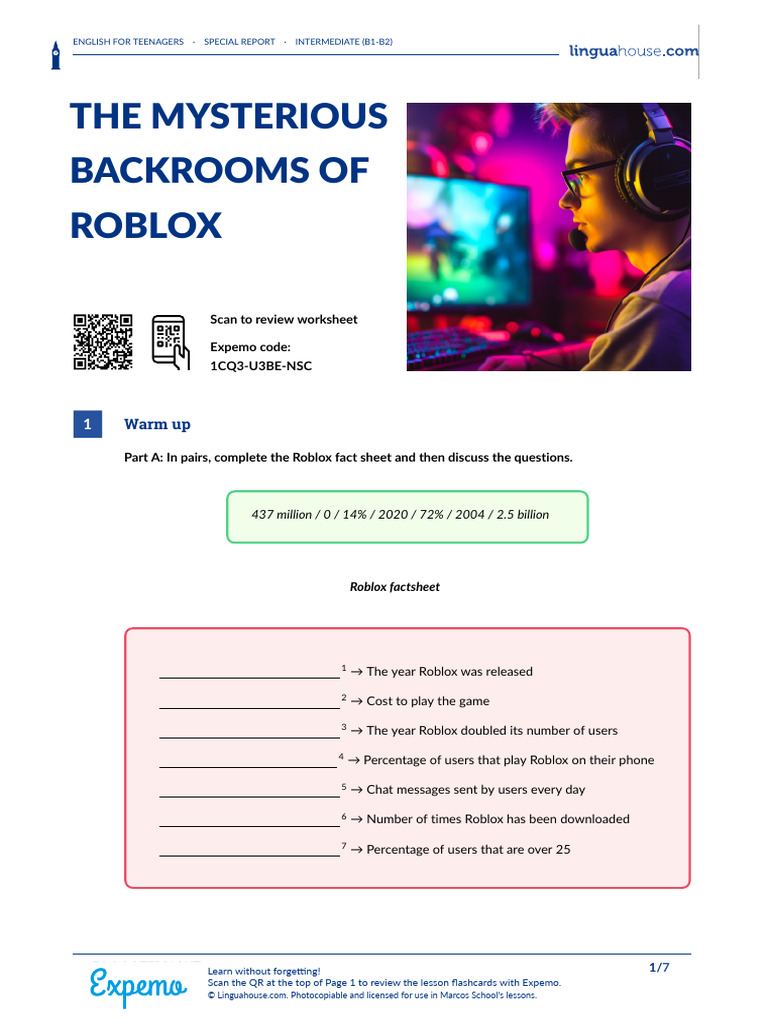 Exploring Roblox's Backrooms Mystery | PDF | Vocabulary
