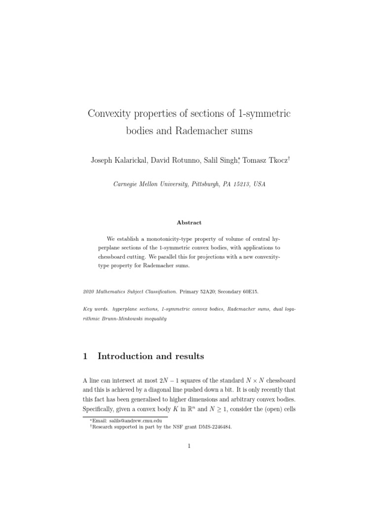 convexity-sec-proj | PDF | Norm (Mathematics) | Convex Set