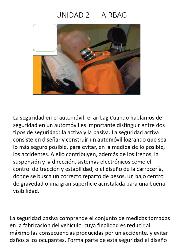 AIRBAG | PDF | Airbag | Cinturón de seguridad