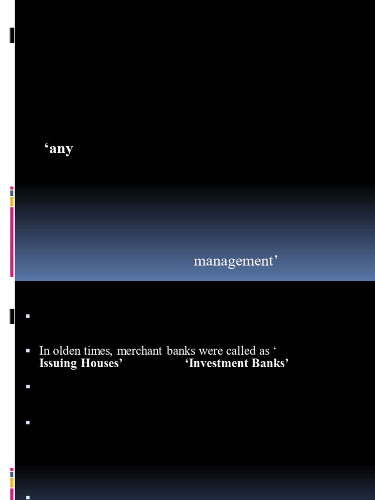 Functions of Merchant Banking in India | PDF | Banks | Mergers And ...